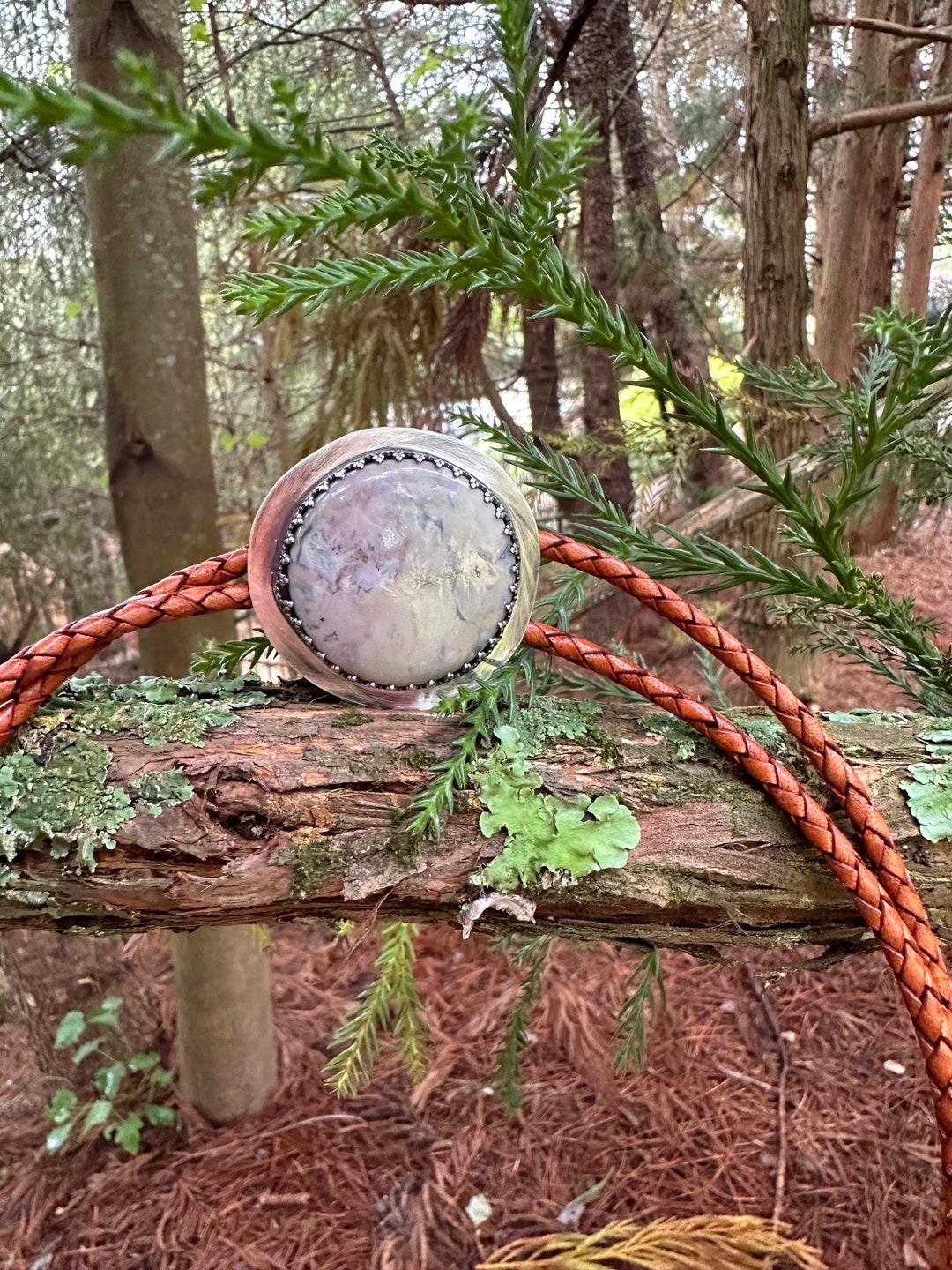 Bolo Tie Handmade Bolo Crazy Lace Agate Bolo Tie Artisan Bolo Tie ...