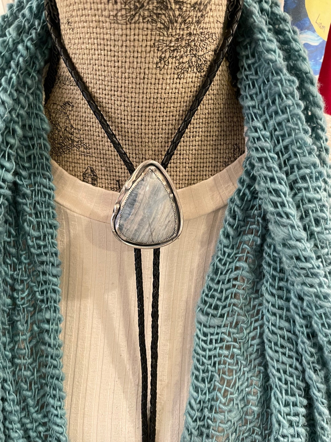 Bolo Tie / Scheelite Bolo Tie / Artisan Bolo Tie / Artisan Jewelry ...