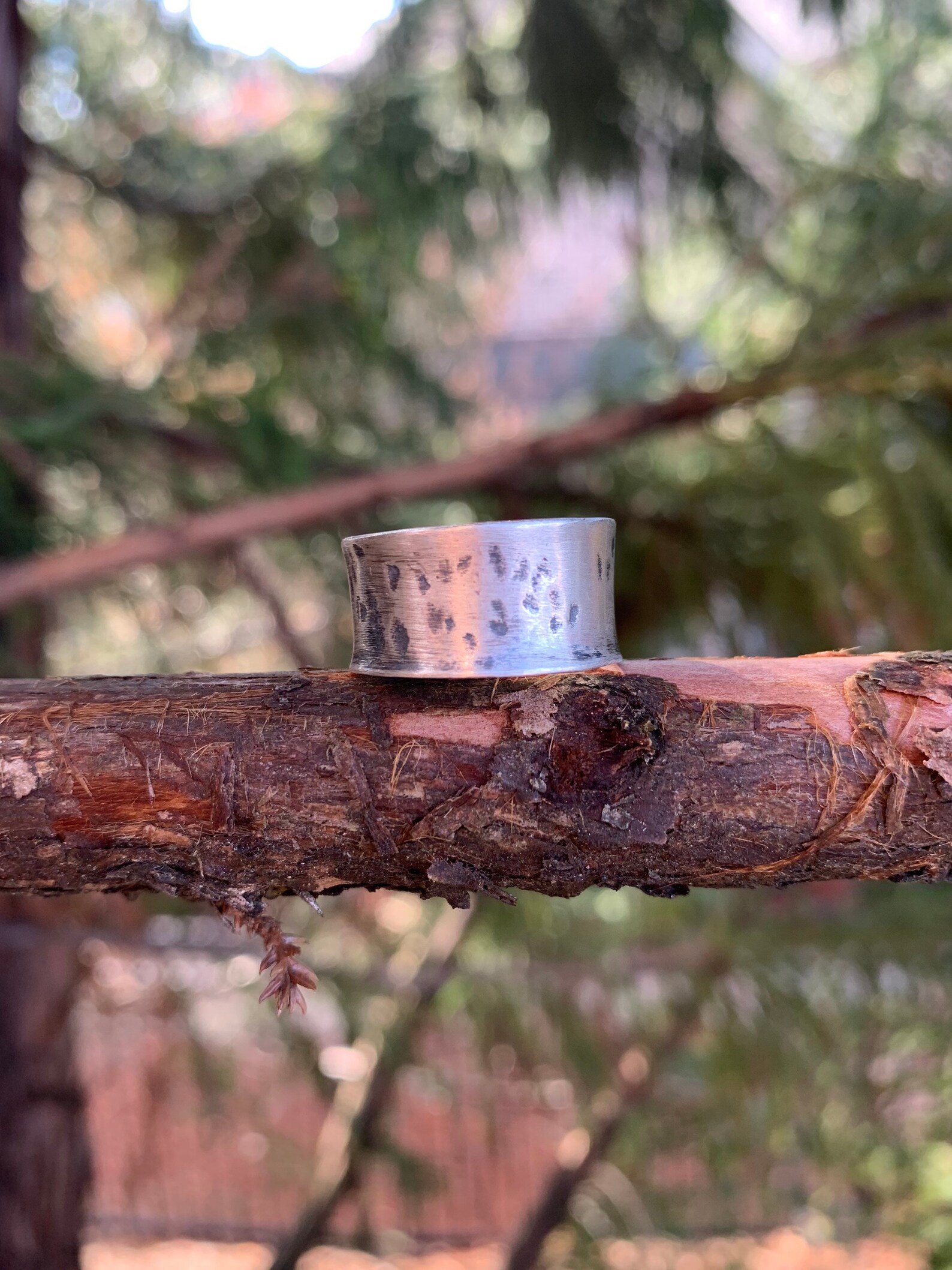 Rustic Band / Boho Wedding Band / Artisan Wedding Band / - Etsy