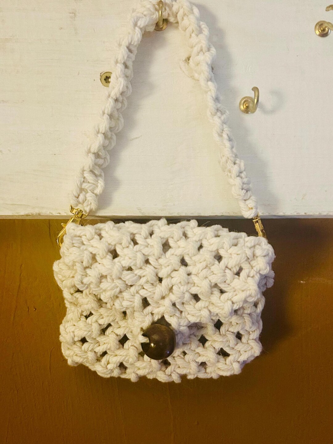 Macrame Card Holder With Handle - Etsy