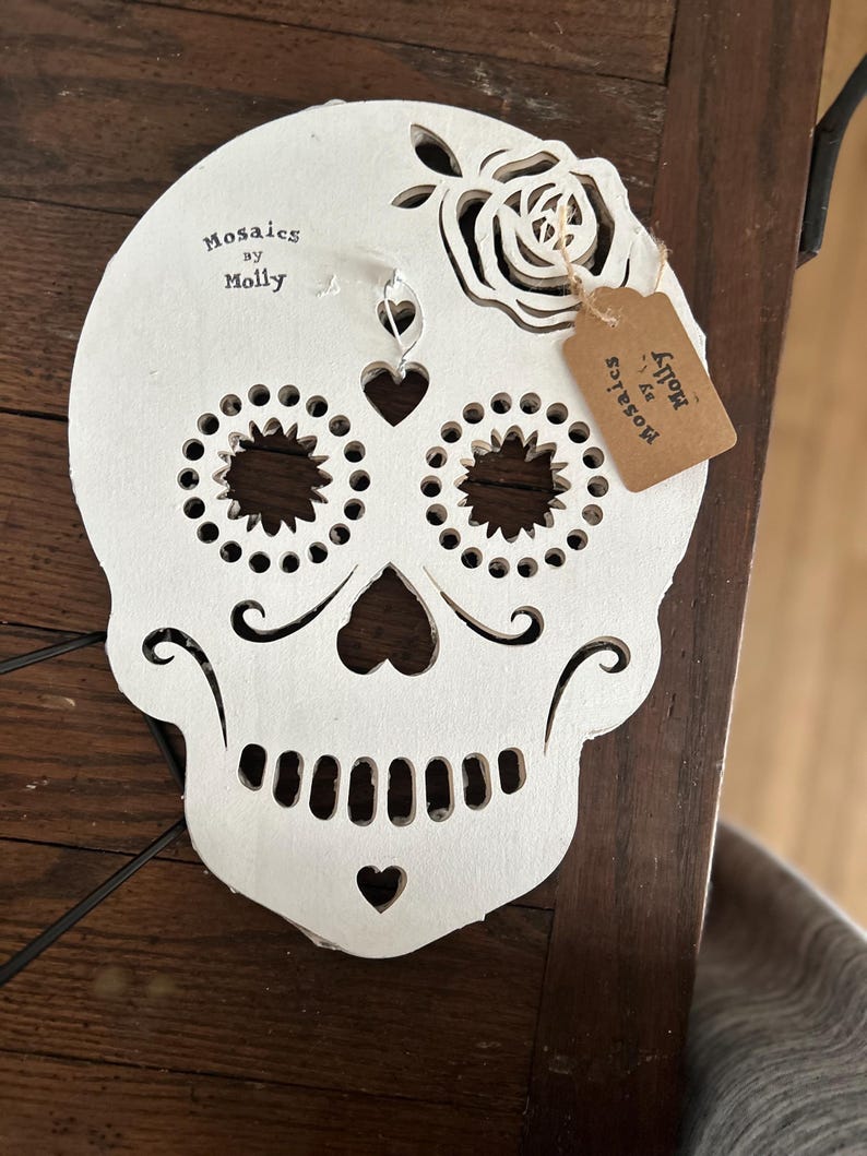 Mosaic Sugar Skull - Etsy