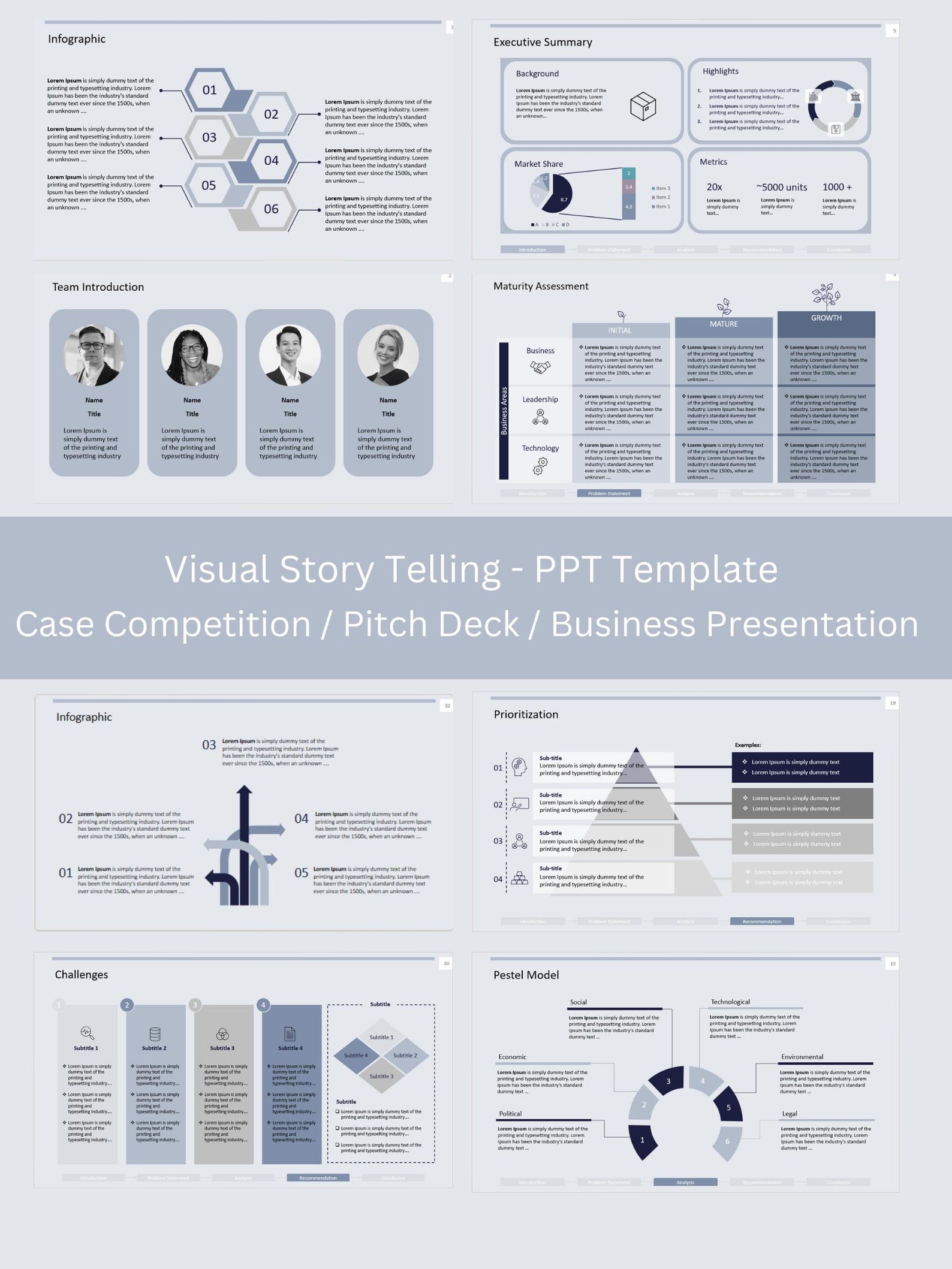 Powerpoint Template (case Competition / Pitch Deck / Business / School ...