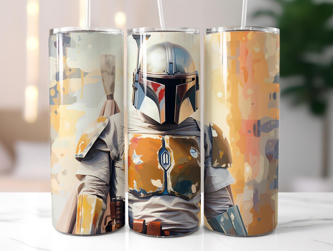 Mandalorian Tumbler Wrap PNG, Boba Fett Tumbler Wrap, Star Wars Tumbler ...