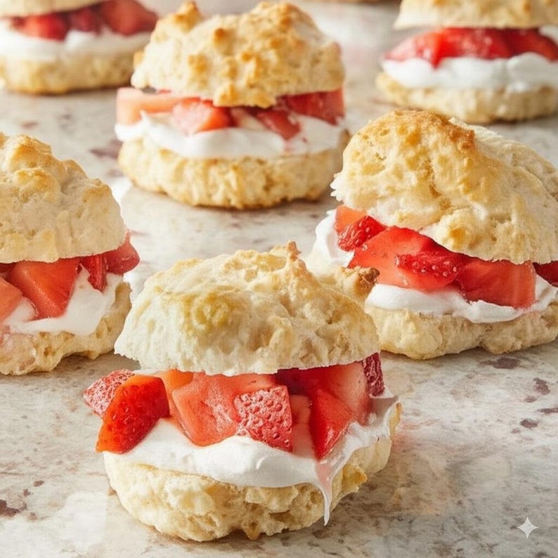 Strawberry Shortcake Biscuits Recipe (instant Download) - Etsy