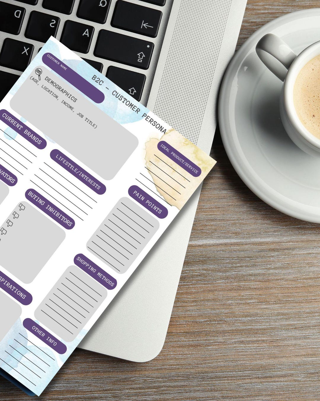 B2C - Customer Persona Template - Etsy