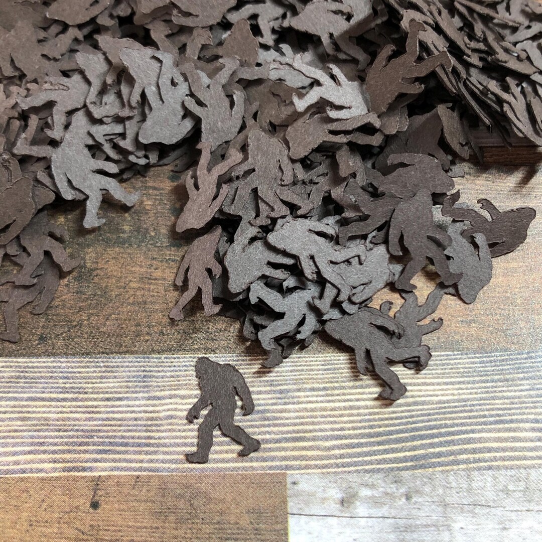 Mini Sasquatch Die Cut Confetti ~ 450 Pieces ~ Party Décor ~ Craft ...