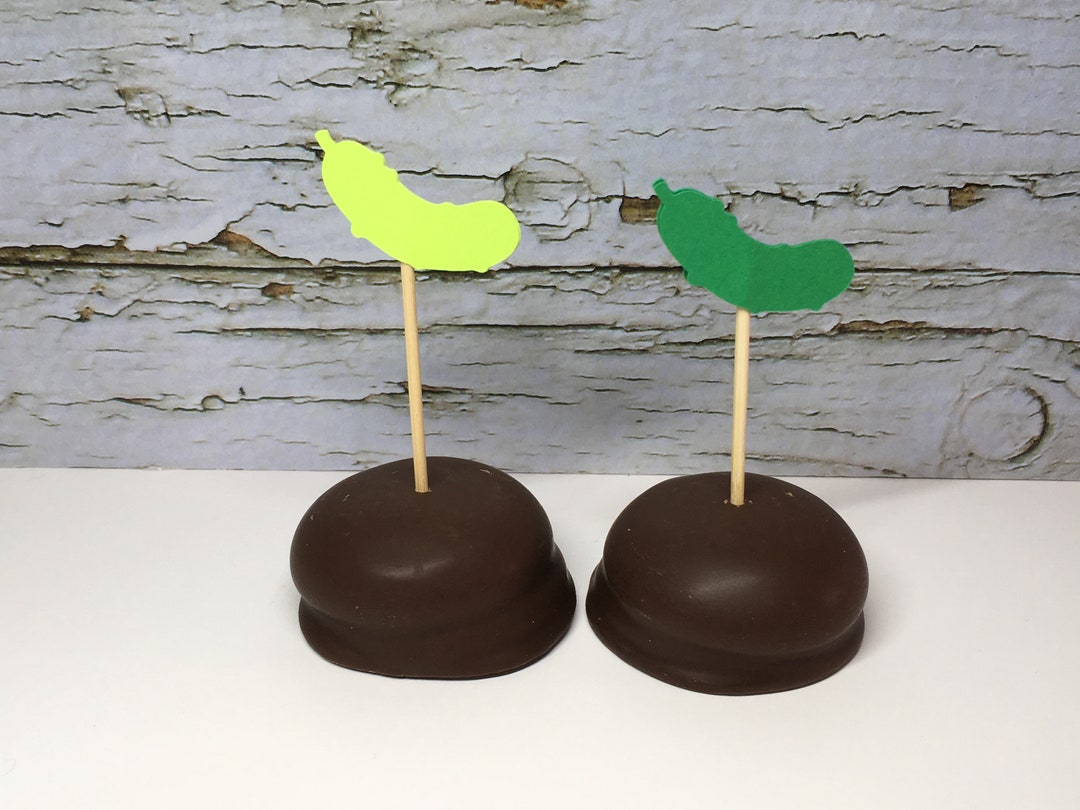 18 Pickle Mini Food or Mini Cupcake Picks - Etsy
