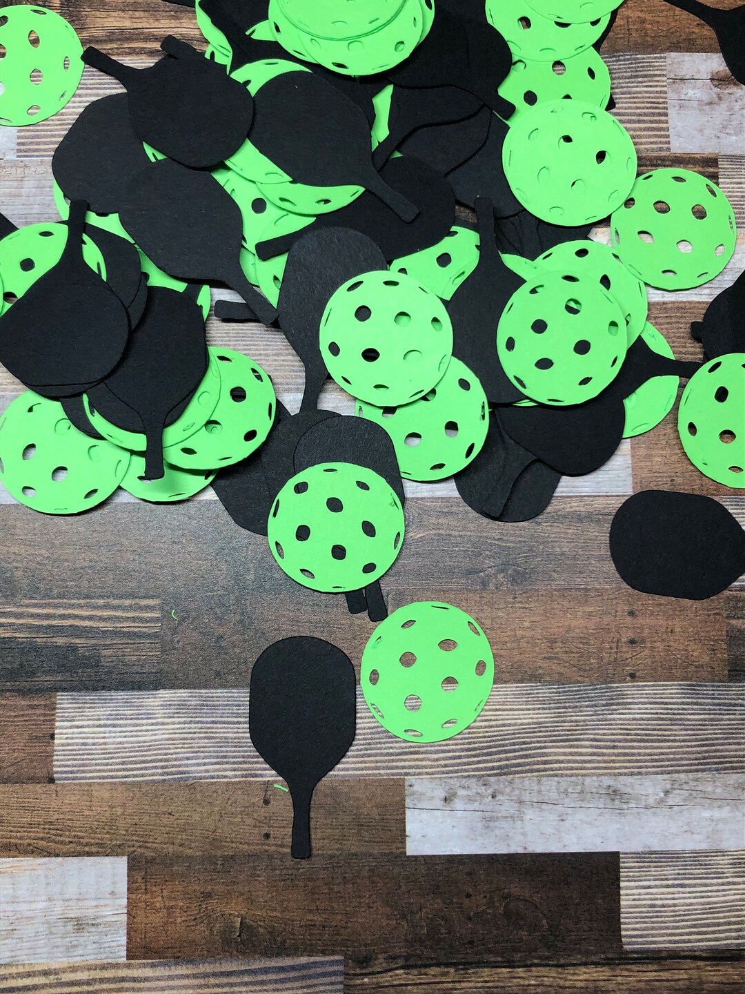 Pickleball Die Cut Confetti ~ 200 Pieces ~ Pickle Ball Theme Party ...
