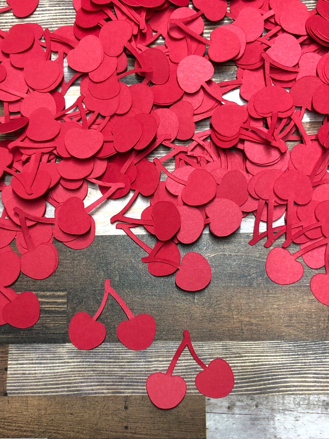 Cherries Die Cut Confetti ~ Cherry Theme Party Décor ~ Birthday ~ Baby ...