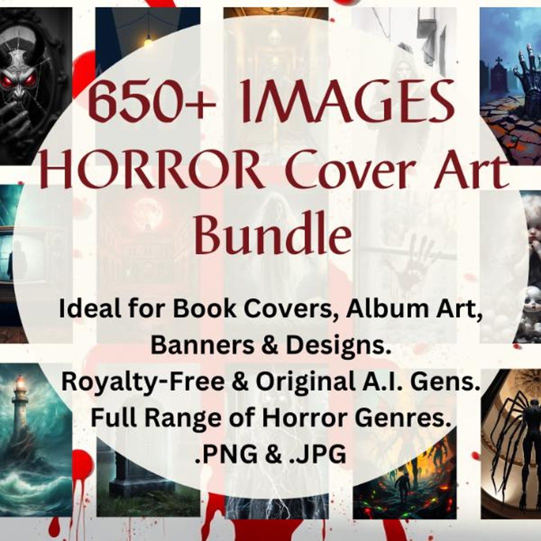 650+ Horror Cover Art Images – Dark, Creepy & Unique Designs (instant ...