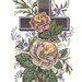 Cross and Roses Machine Embroidery Design - Etsy