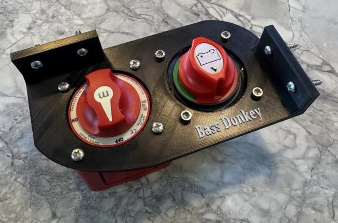 Power Switch Disconnect Switch Mount Corner Bracket Bass Boat Battery ...