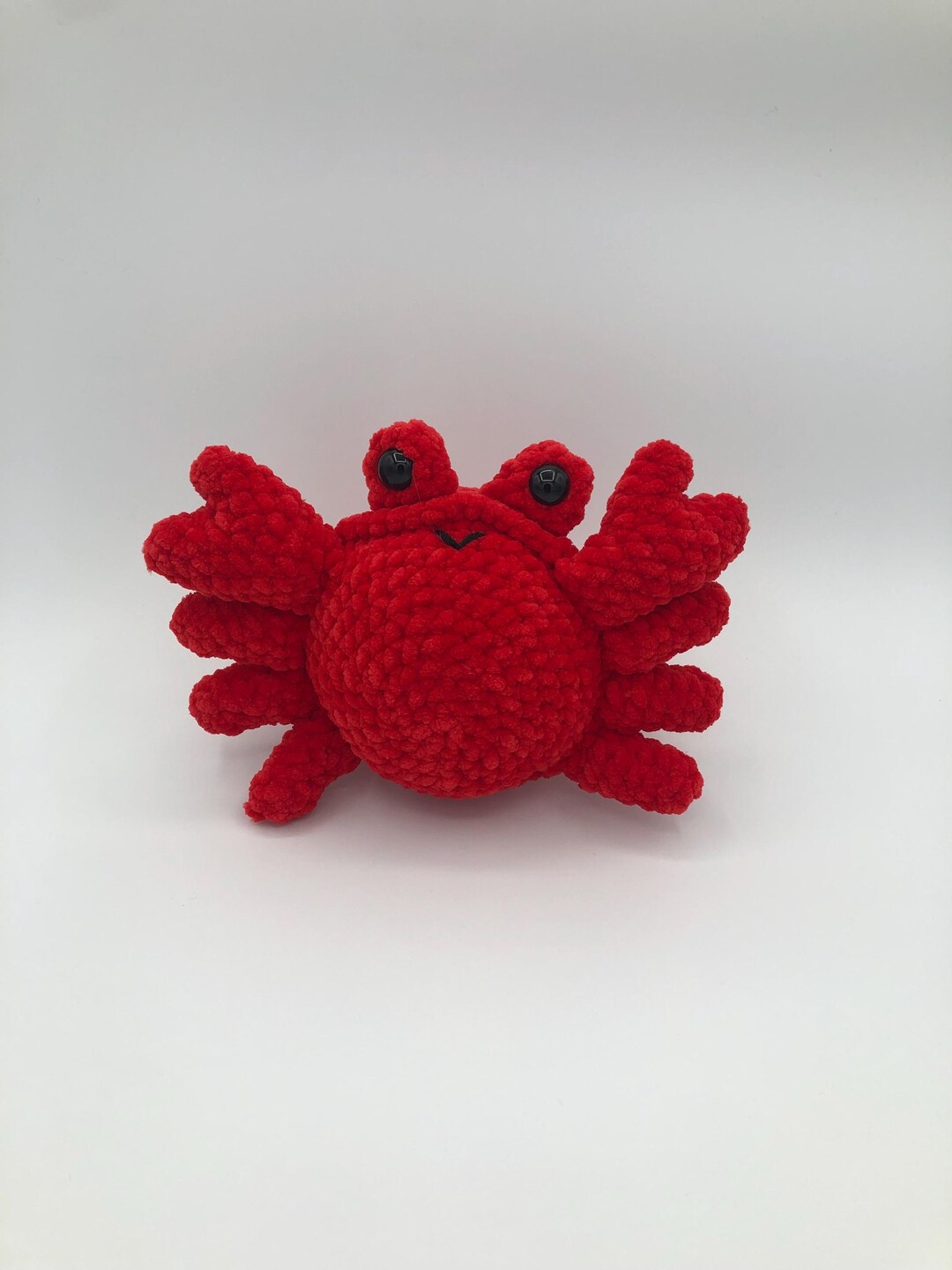 Handmade Crochet Crab | Amigurumi Stuffed Animal | Cute Plush Crab Toy ...