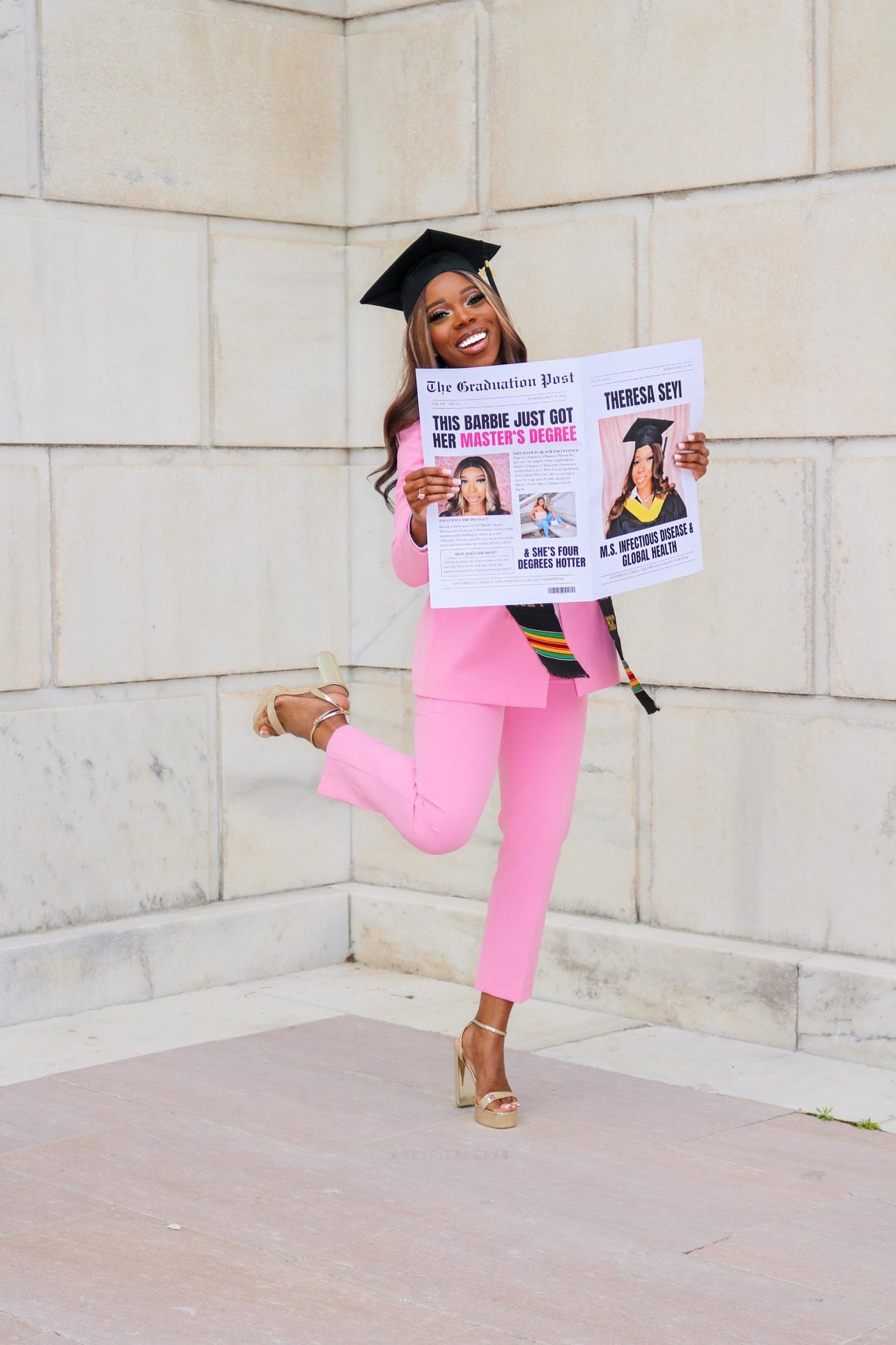 College Graduation Newspaper Template (canva Template) - Etsy
