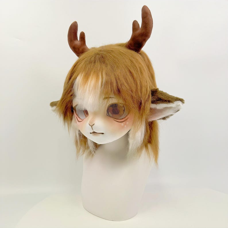 Custom Fursuit Mask Base: Spotted Fawn Kigurumi, Free Quote - Etsy