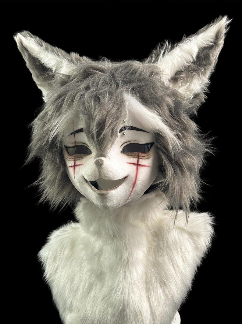 Premade Kig Head, Fursuit Mask, Kigurumi Head ,kig Kemono Mask, Gothic ...