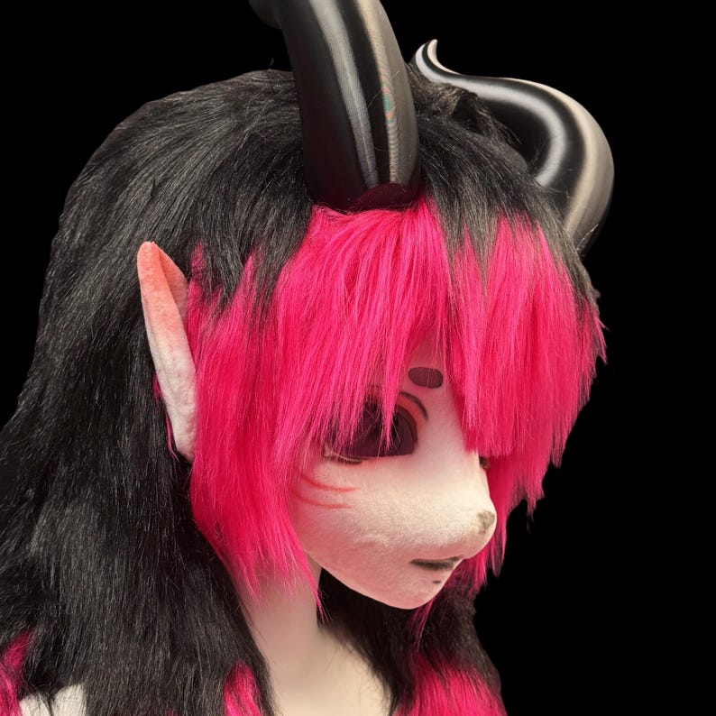 Phantom Girl - Pre Made Kig Head Fursuit Mask Kigurumi Head ,kig Kemono ...