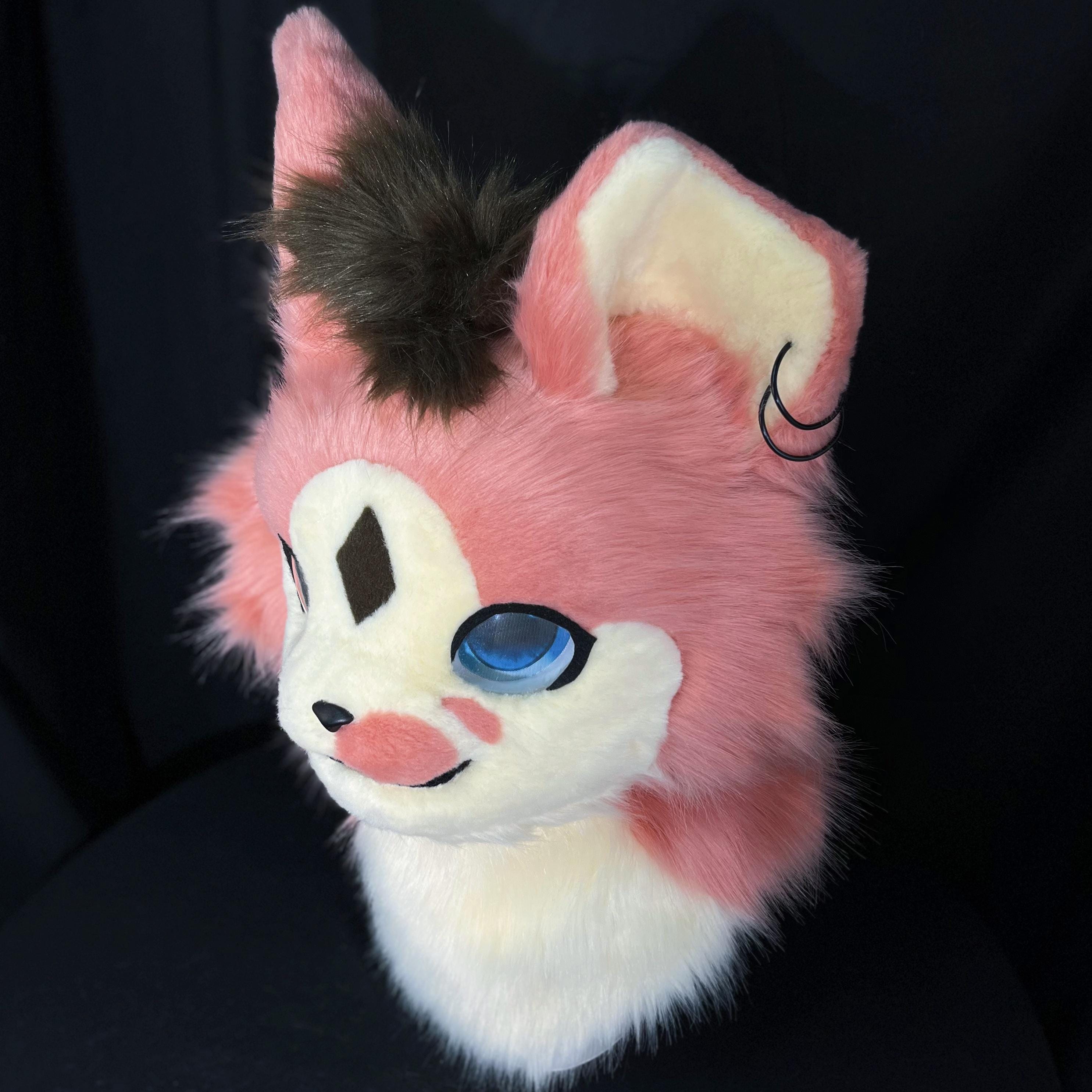 Adorable Fox Fursuit Head - Custom Kemono Mask, Kemono Mask, Furry Con ...