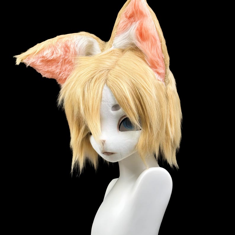 Big-eared Rabbit Kigurumi Mask: Furry Art Fursuit Headcover - Etsy
