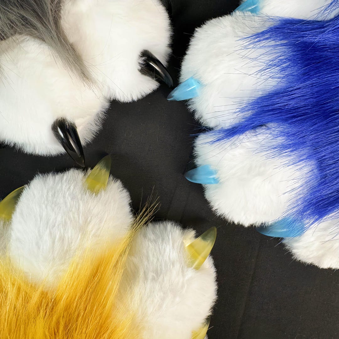 Resin Fursuit Claws: Handmade Anime Cosplay Nails, 4cm - Etsy