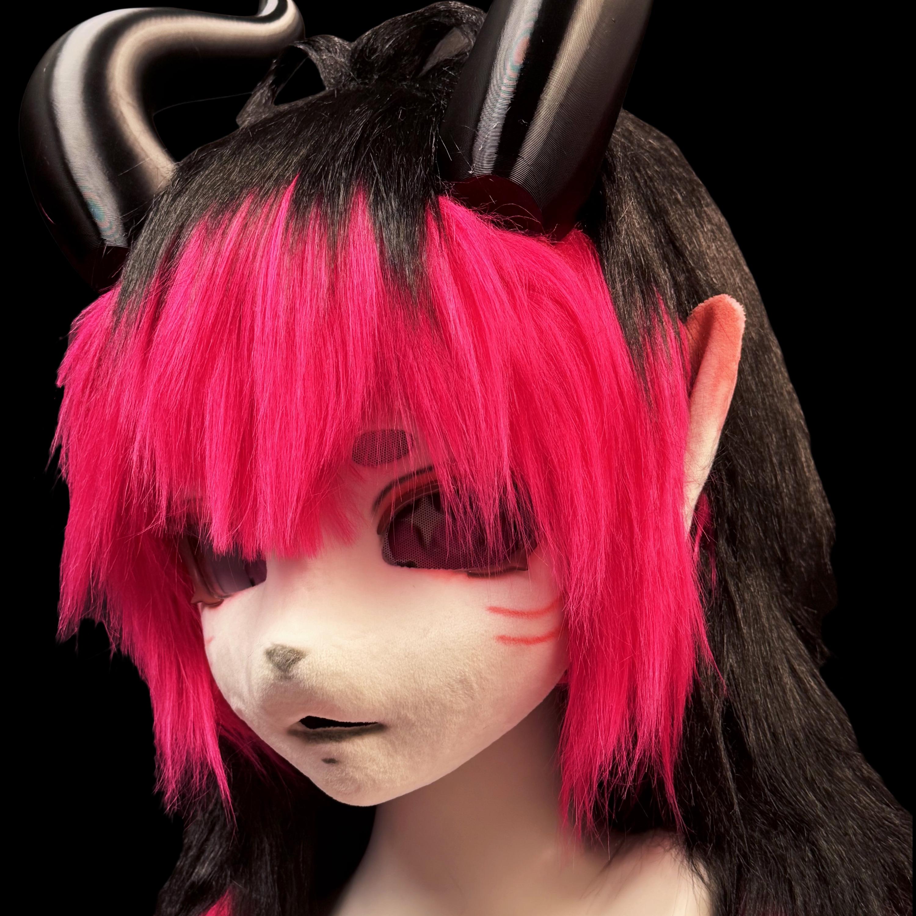 Phantom Girl - Pre Made Kig Head Fursuit Mask Kigurumi Head ,kig Kemono ...