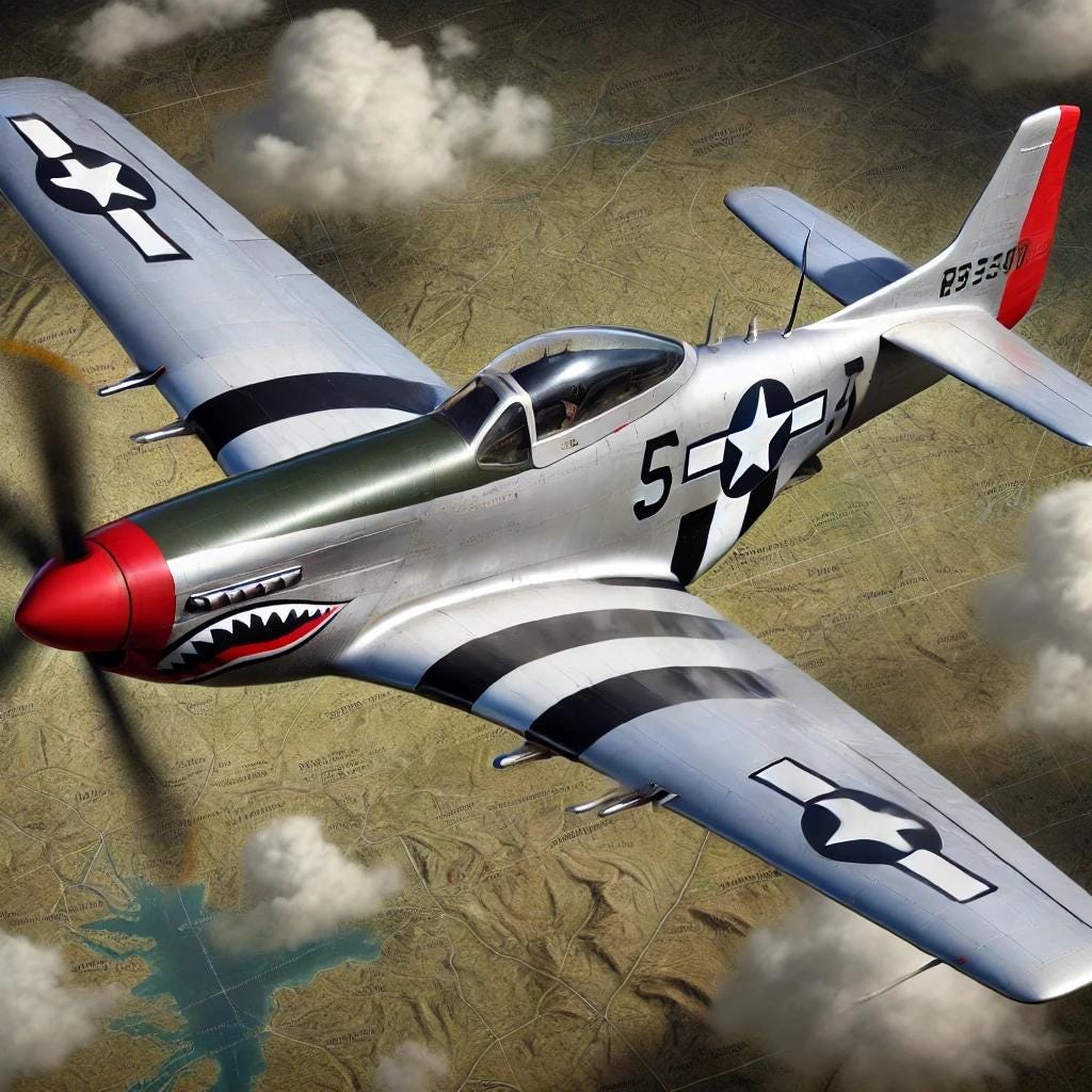 P-51 Mustang Wall Art - Etsy