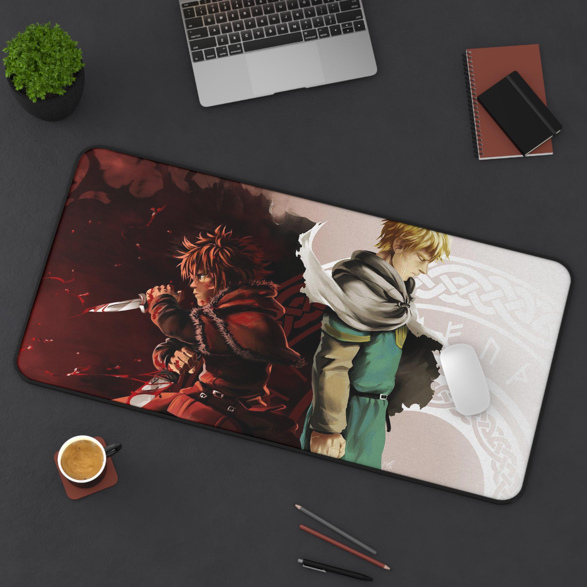 Vinland Saga Anime Themed Desk Mat - Perfect for Gamers, Office Decor ...