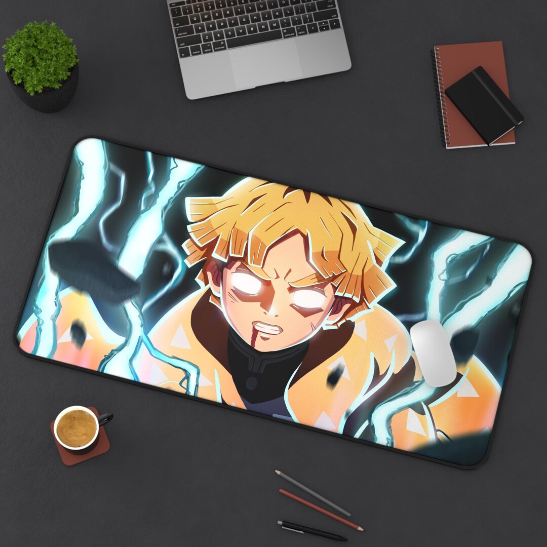Demon Slayer Anime, Zenitsu Desk Mat - Perfect for Gamers, Gifts and ...