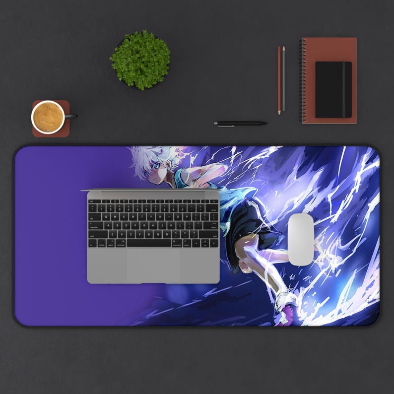 Killua Hunter X Hunter Anime Desk Mat - Gamer Mouse Pad, Cool Office ...