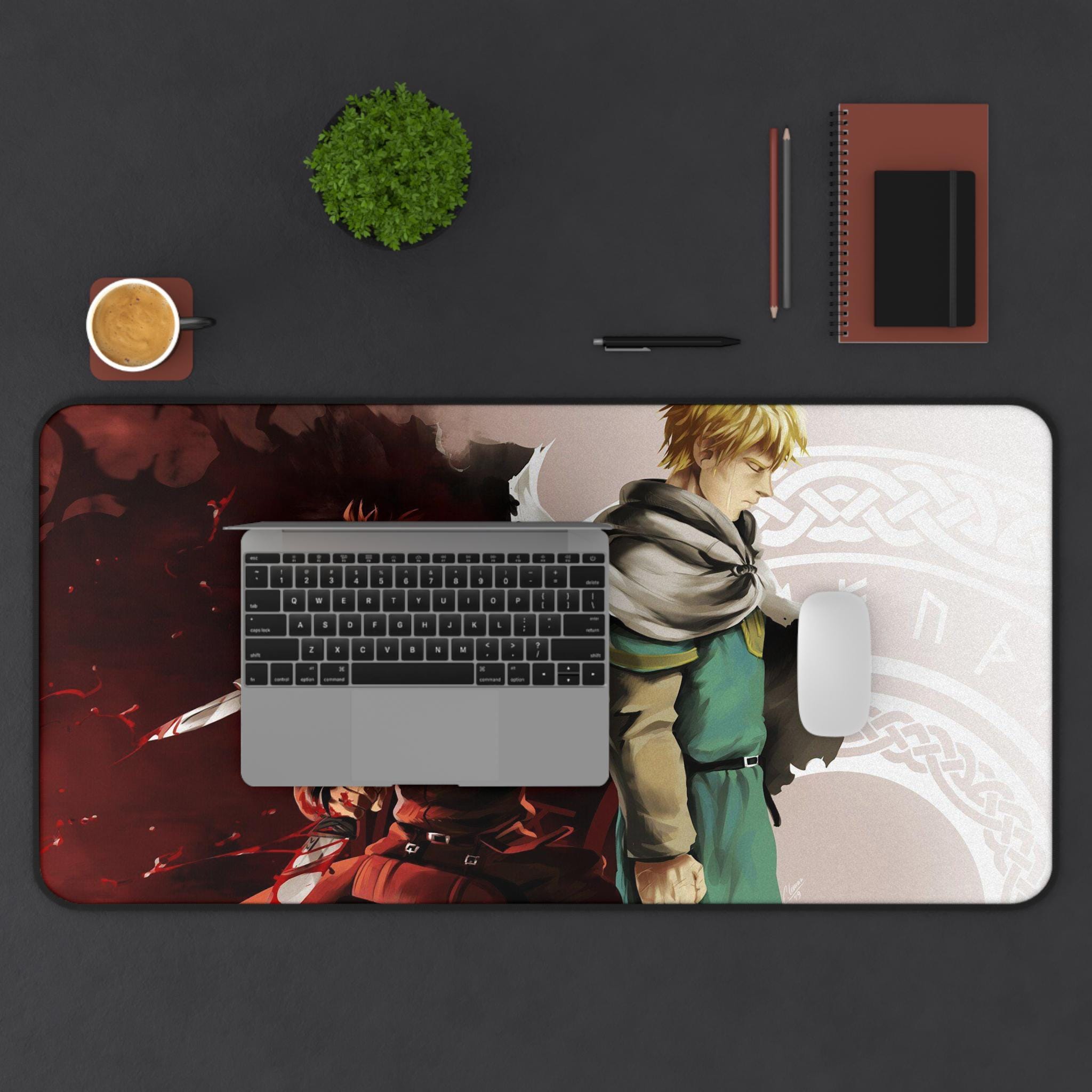 Vinland Saga Anime Themed Desk Mat - Perfect for Gamers, Office Decor ...