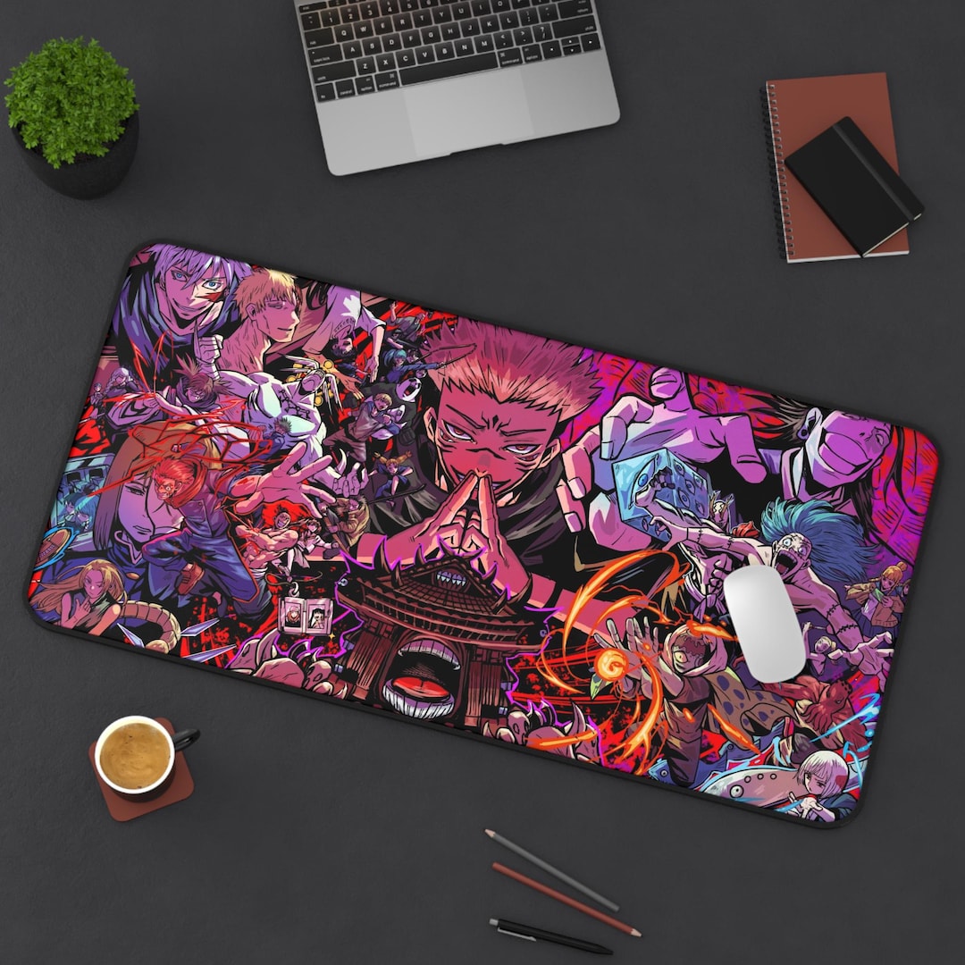 JJK Anime-themed Desk Mat With Bold Design, Perfect for Gamers, Gifts ...