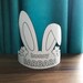 Personalised Bunny Ears Paper Crown, Easter Paper Craft Template ...