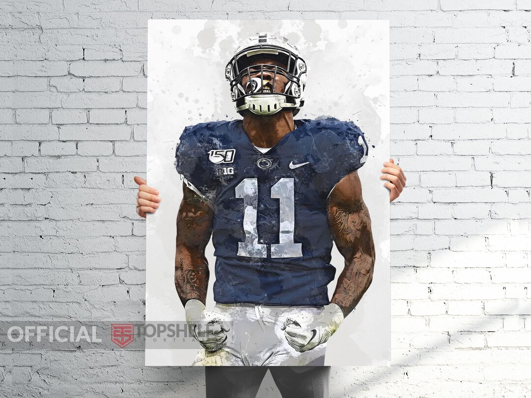 Micah Parsons Penn State Poster/canvas | Football Man Cave Art, Sports ...