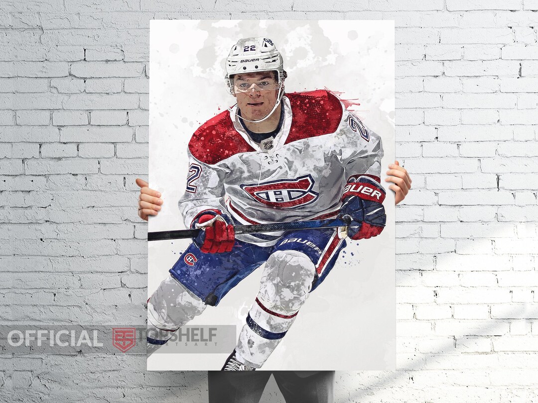 Cole Caufield Poster/canvas | Hockey Man Cave Art, Sports Room Decor ...