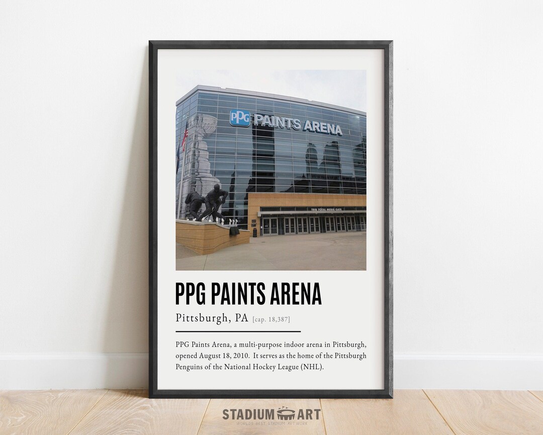 PPG Paints Arena Print, Pittsburgh Penguins Poster/canvas, Exterior ...