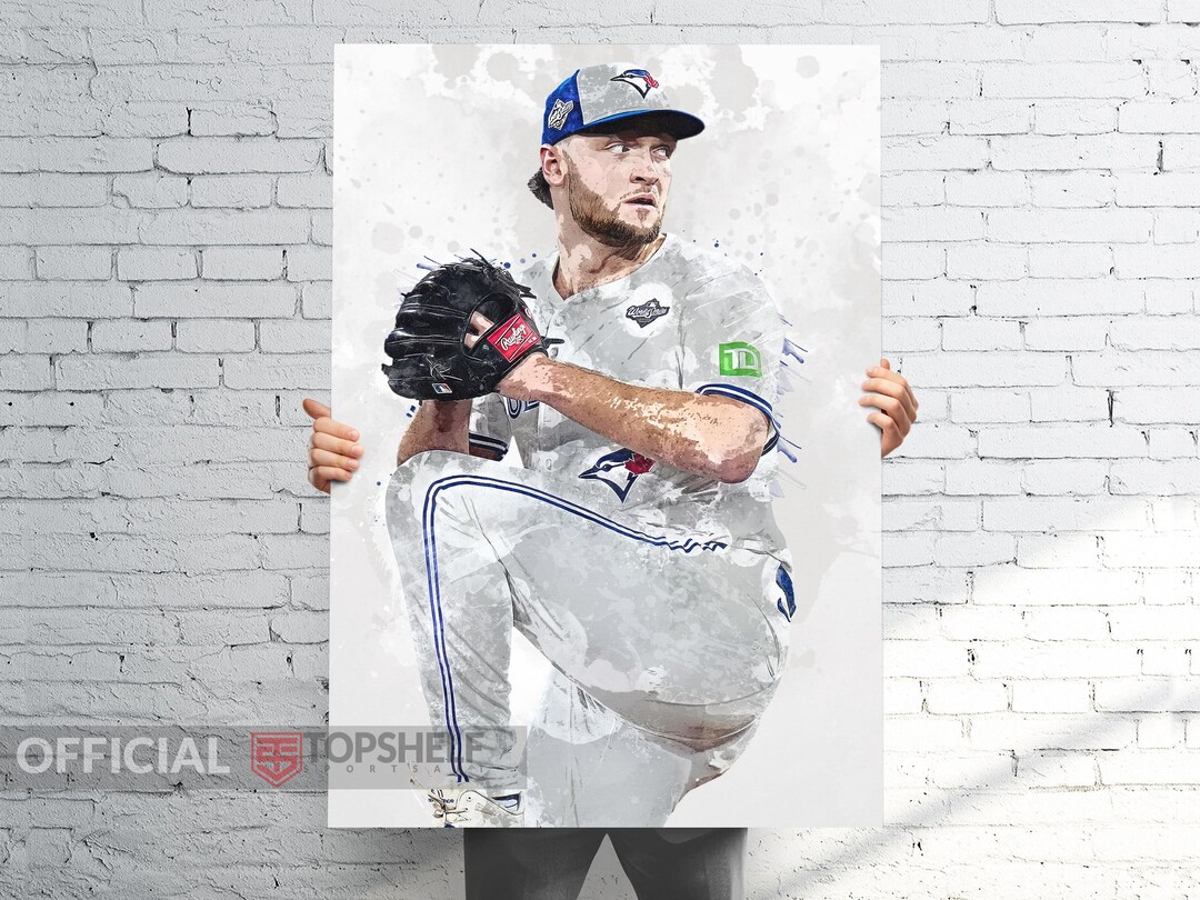 Trey Yesavage World Series Toronto Poster/canvas | Baseball Man Cave Art, Sports Room Decor ...