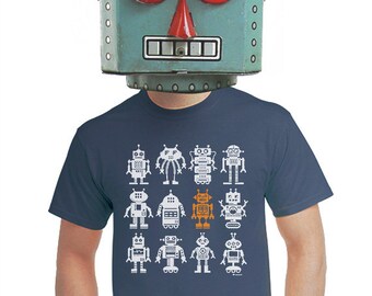 Robot T Shirt | Etsy