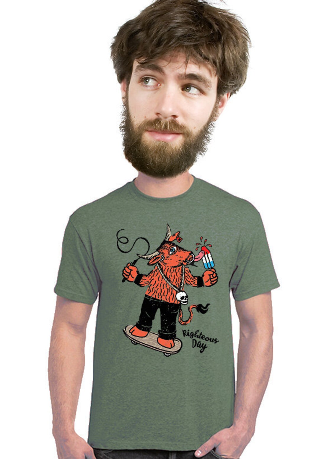 Cyclops, Skater T-shirt, Funny Graphic Tee, Skateboard Design, Cool ...