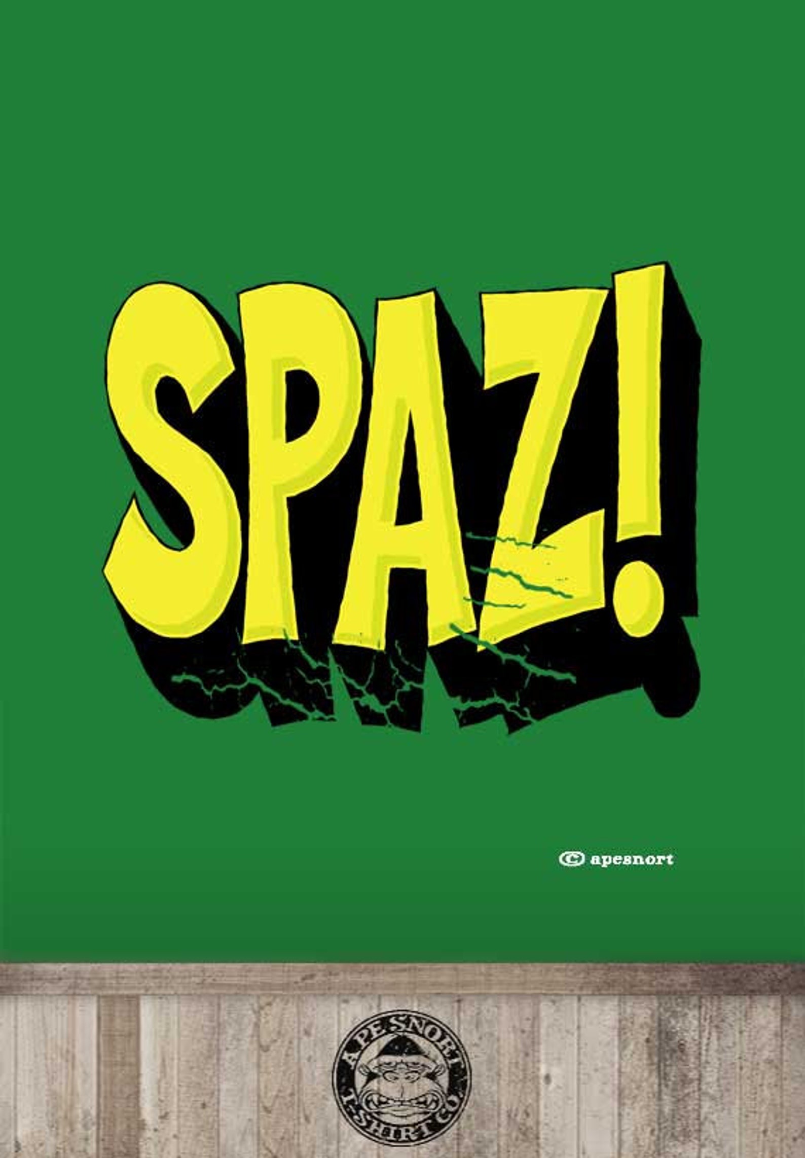 Spaz Type Tee Graphic Tee Attitude Tee Funny Tshirt Design - Etsy
