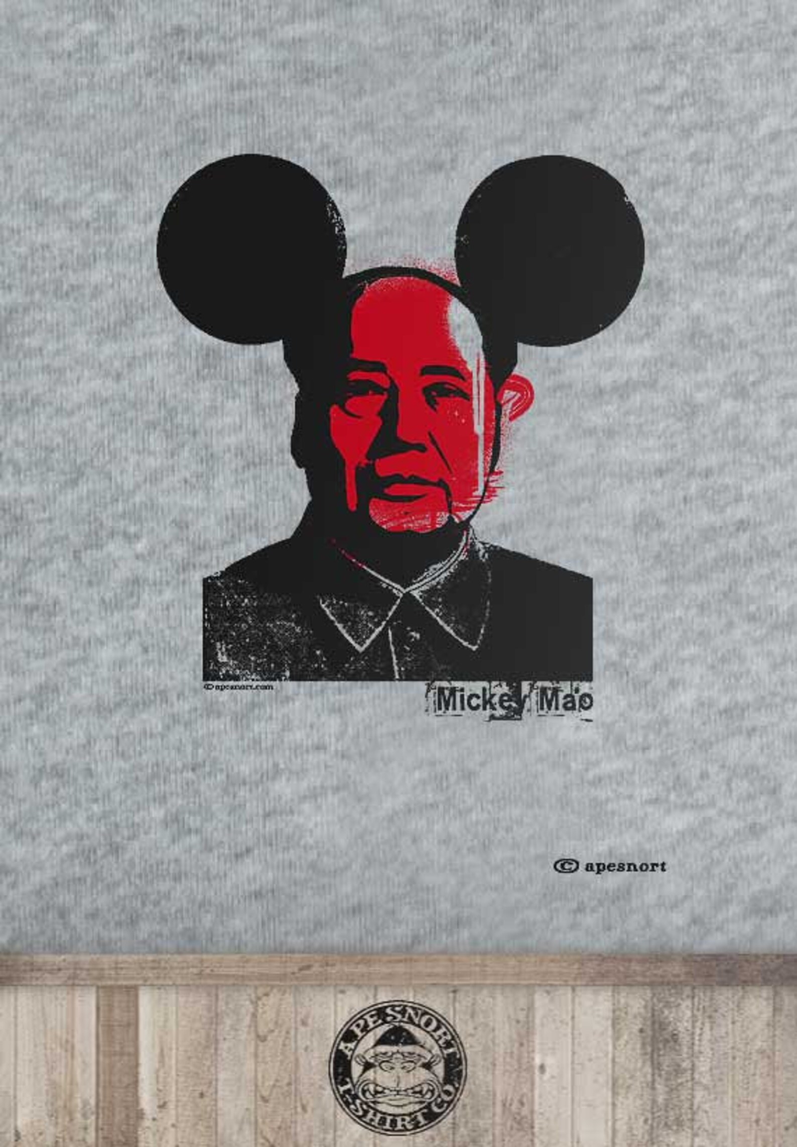 Micky Mao T-shirt for Women Mao Zedong China Mickey Mouse Fans T-shirt ...