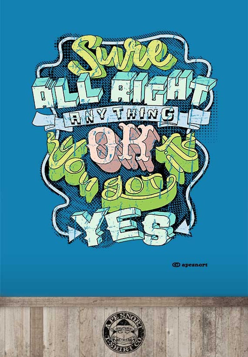 Yes man t-shirt gift for co-worker funny type tee slogan | Etsy