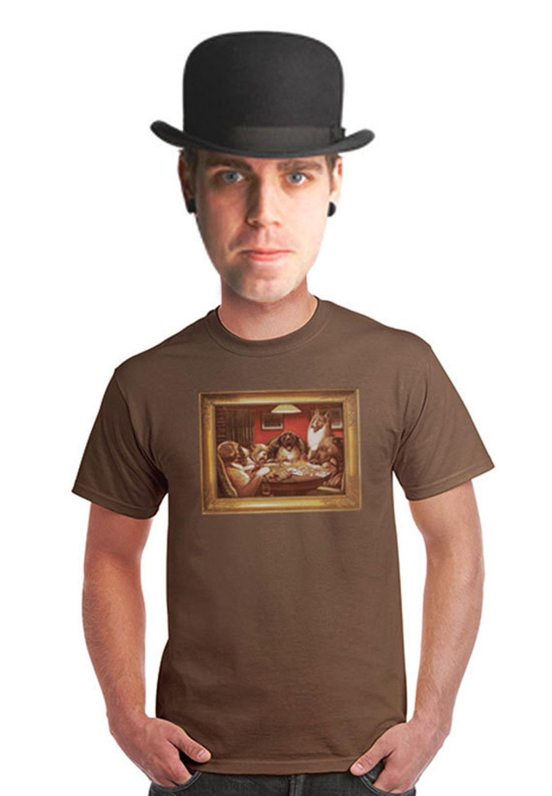 Dogs Playing Poker Shirt Funny Vintage T-shirt Players Tshirt Gifts for ...