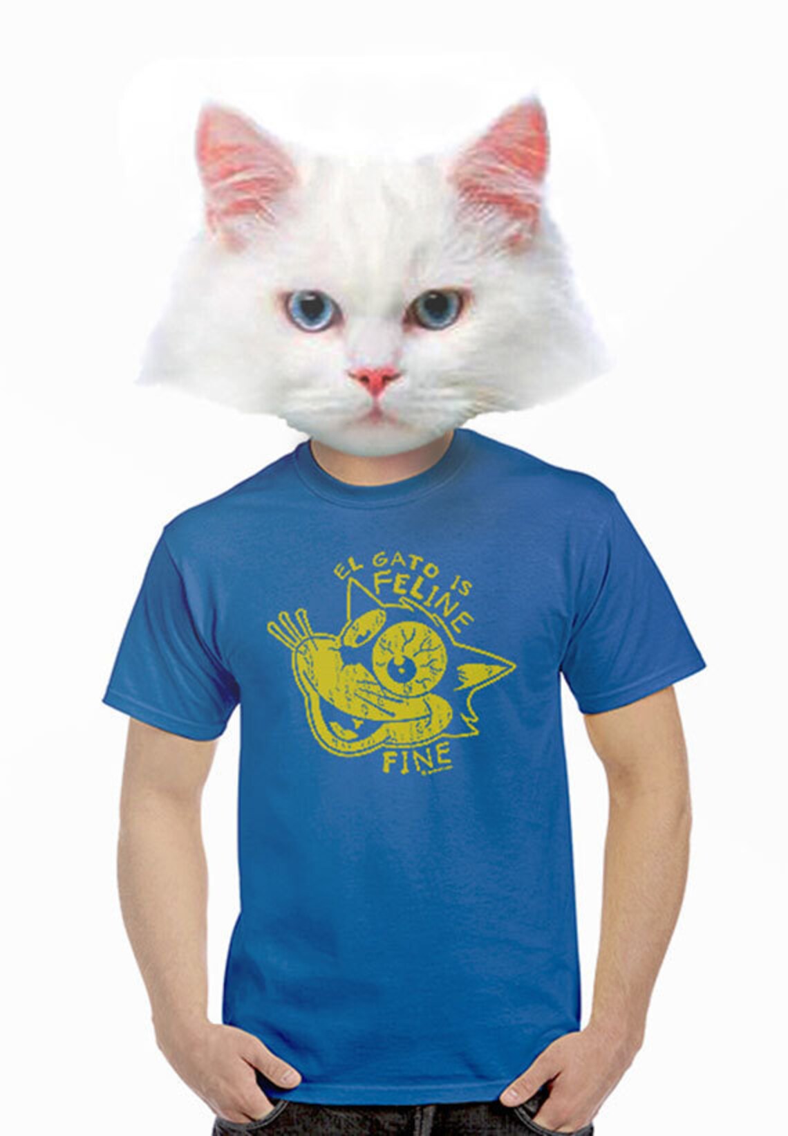 El Gato Shirt Cat Shirts Funny Cat T-shirt Vintage Tees Retro | Etsy