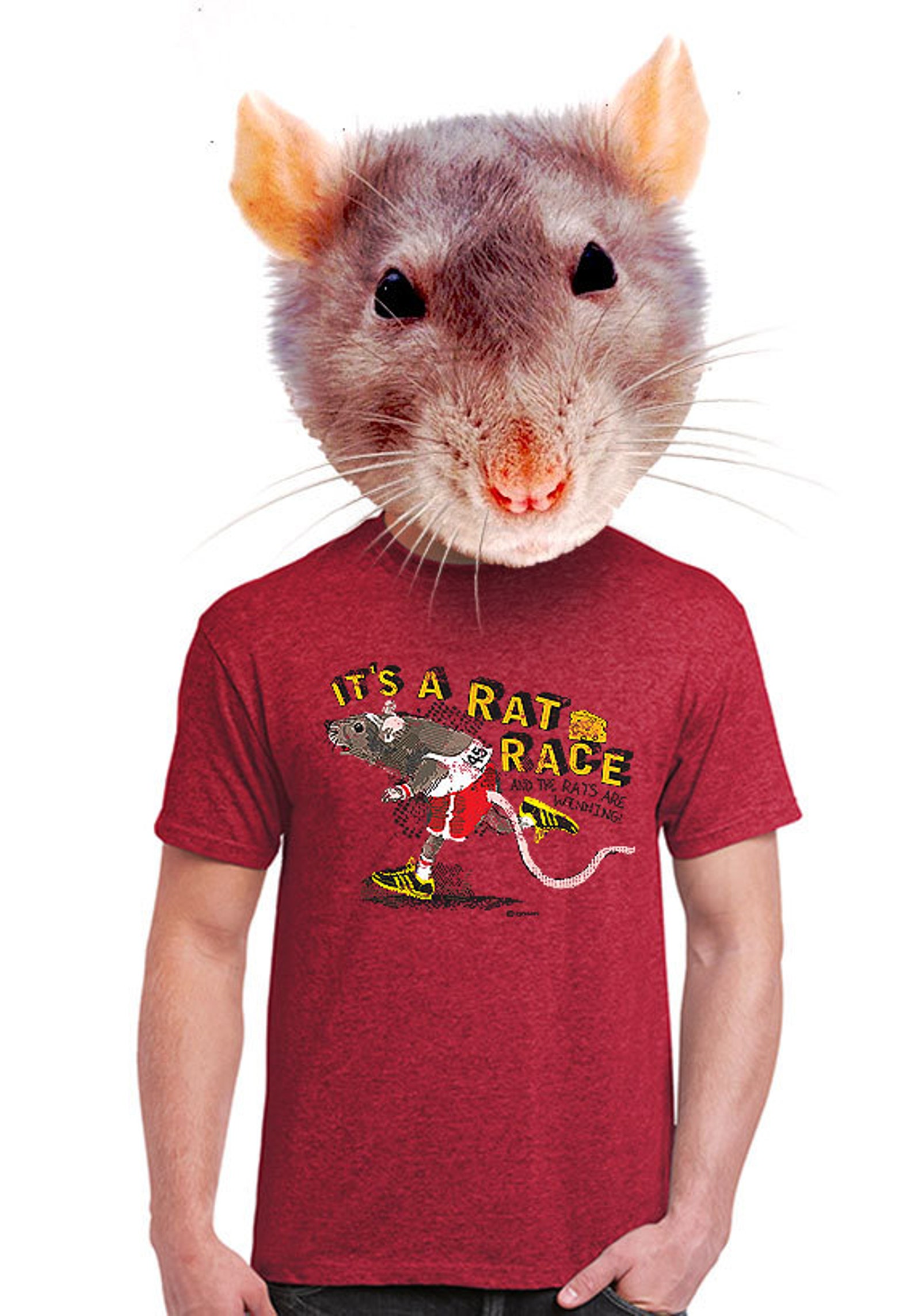 Rat Race T-shirt Funny Mens Running Shirt Tee Animal Mice - Etsy