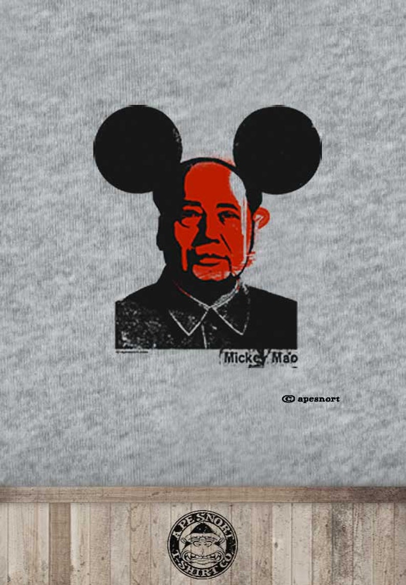 Mickey Mao Funny Shirt Mao Tse Tung Mickey Mouse Political - Etsy