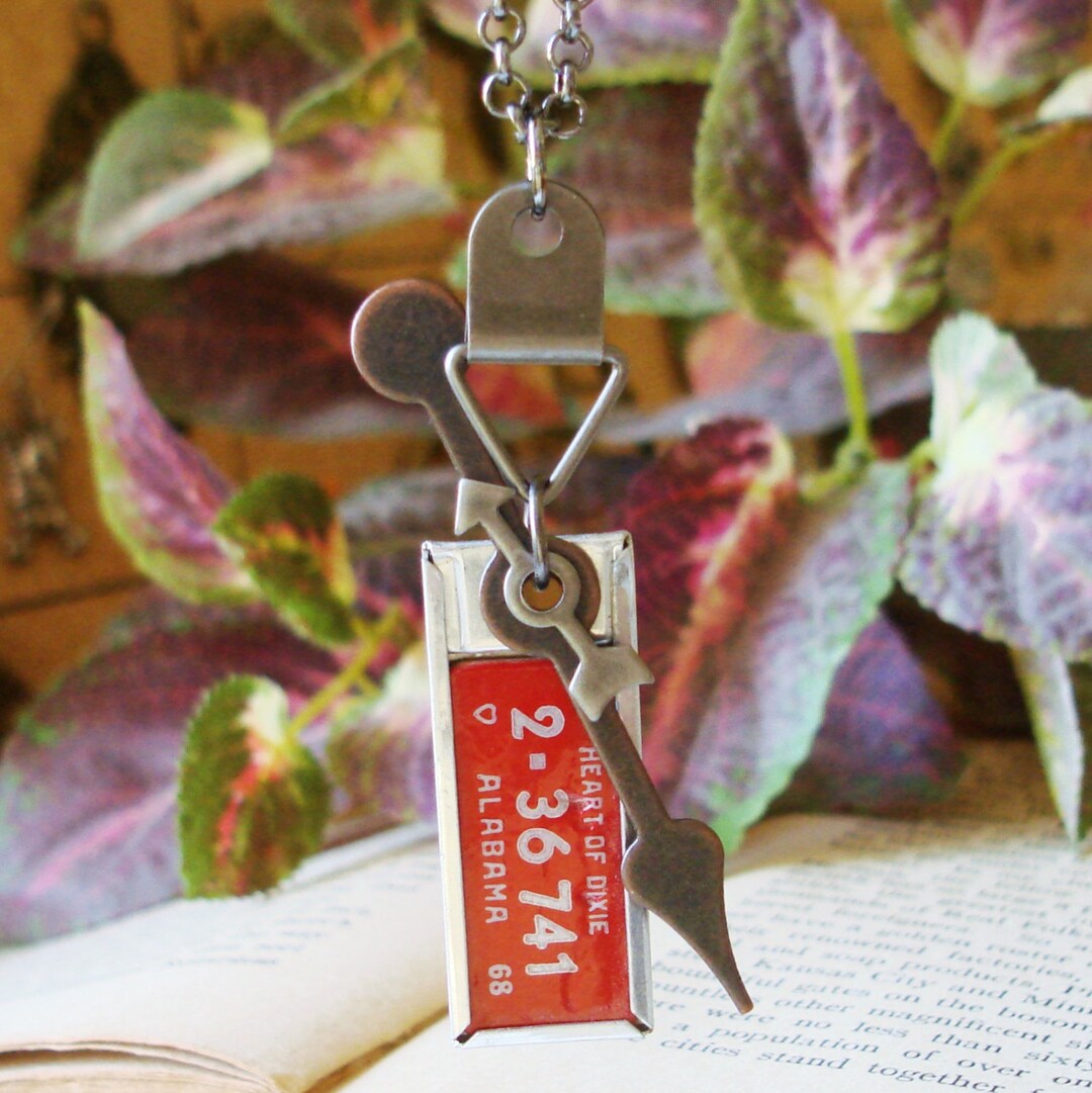 Alabama Bama Roll Tide Boys Necklace Steampunk Vintage Key Tag ...