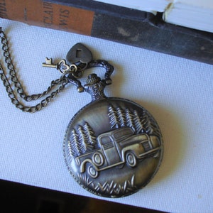 The Boy Friend Pickup Truck Pocket Watch Steampunk Backwoods Driving ...