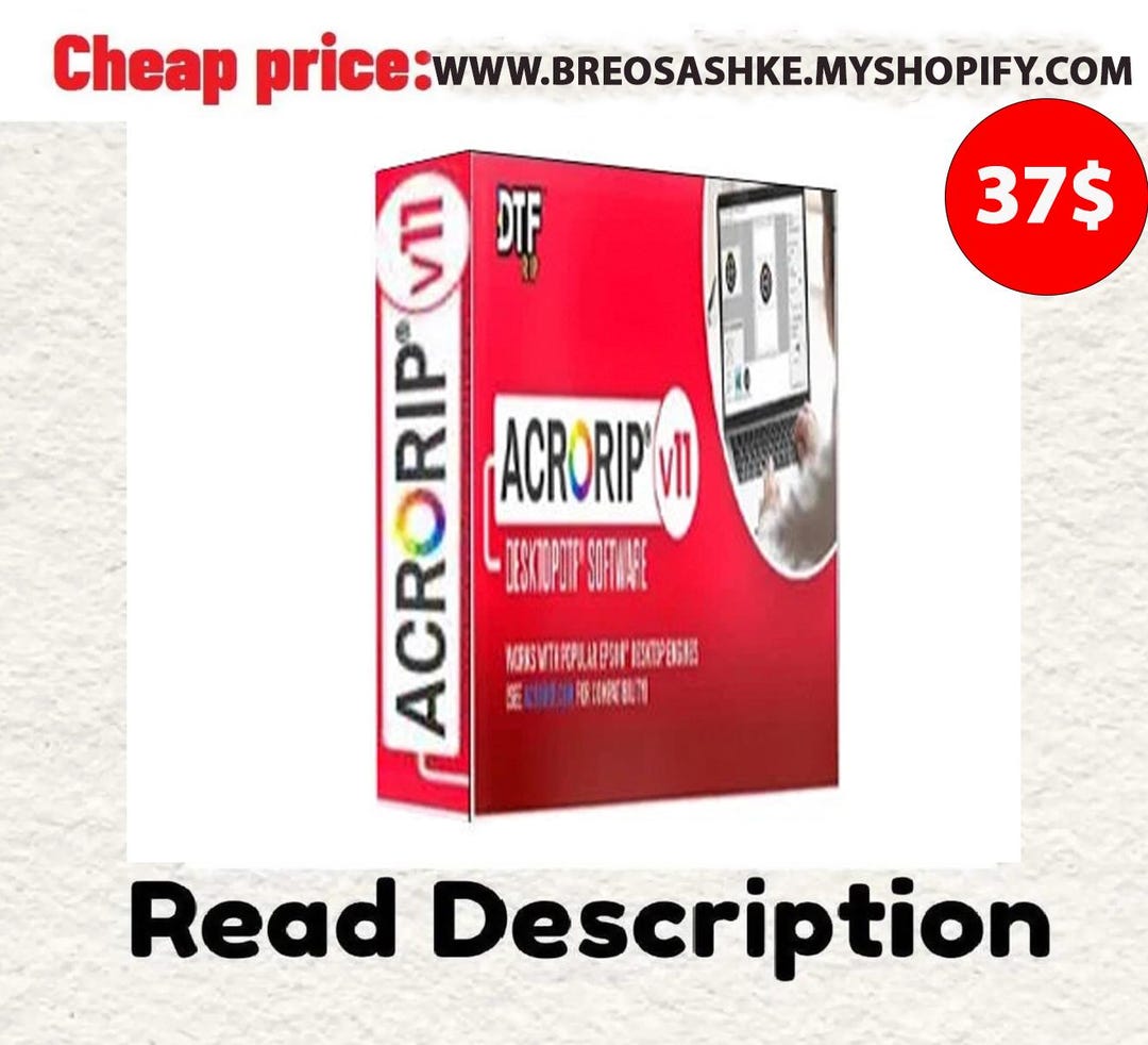 Acrorip V11.2 – Le Logiciel RIP Ultime Pour L'impression DTF Et DTG - Etsy