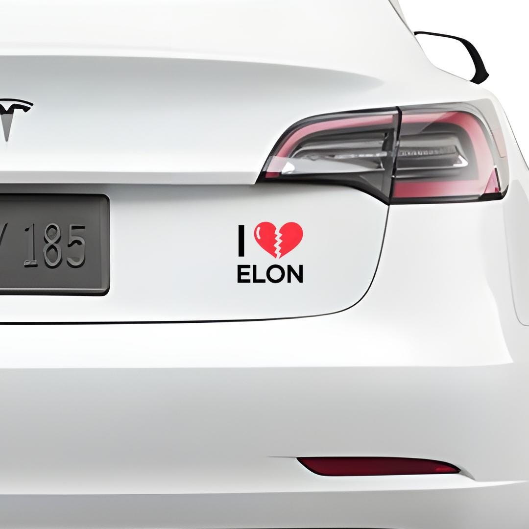 I Dont Love ELON Bumper Stickers - Funny Car Decals, Gift for Tech ...