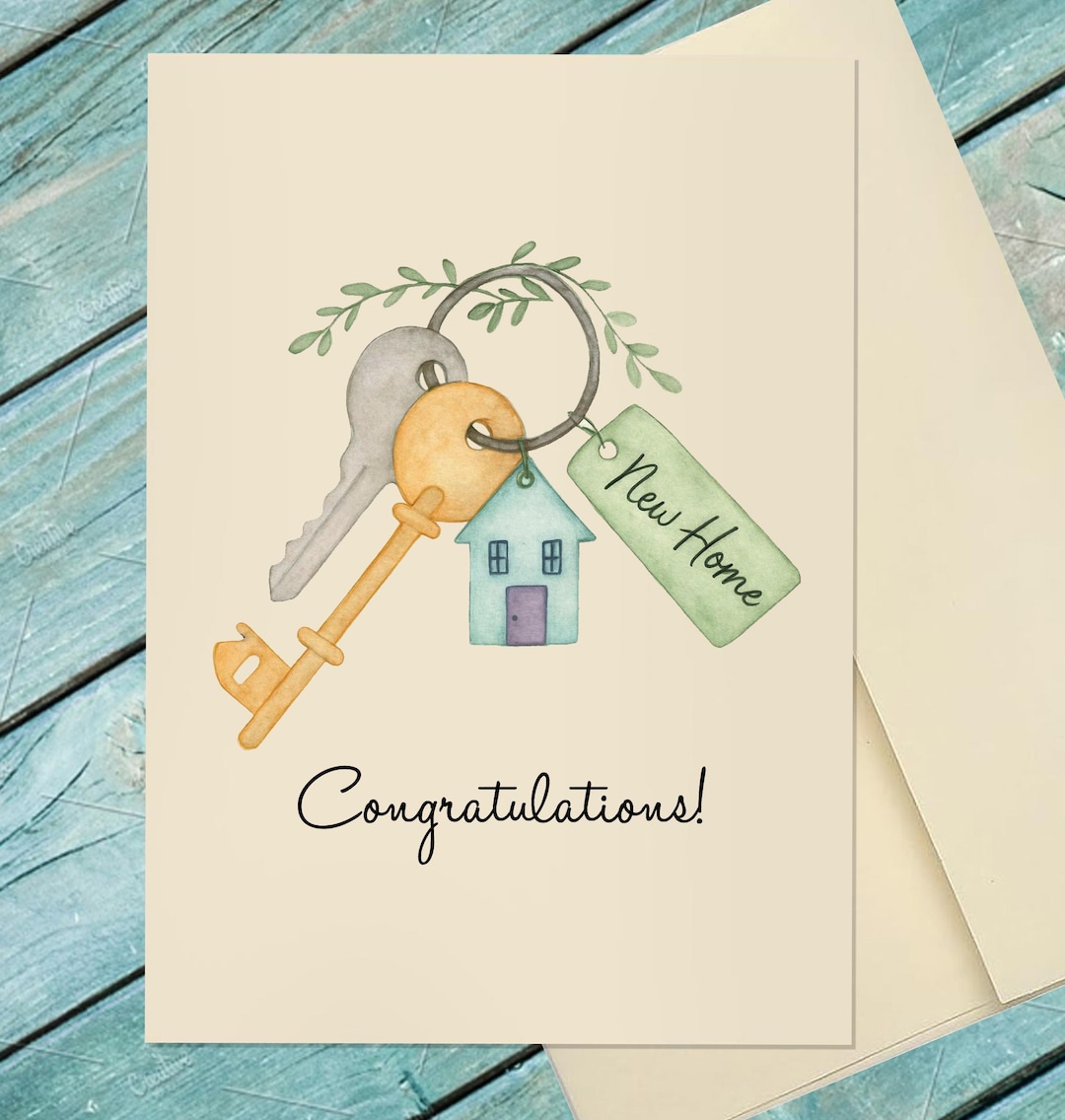 New Home Card / New Home Owners Card / Moving to a New Home / Custom ...